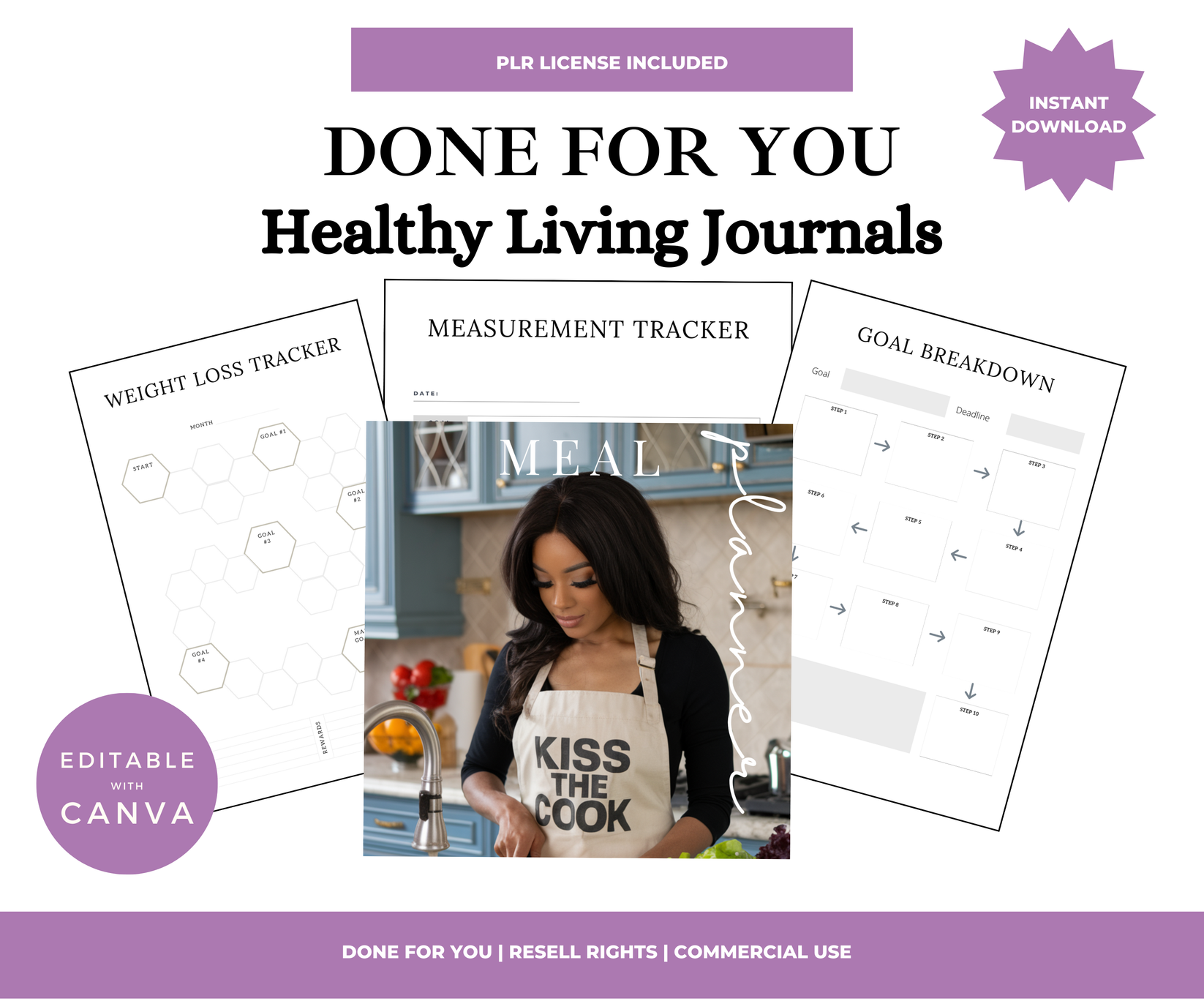 PLR Healthy Living Journal Bundle – Money from Abode