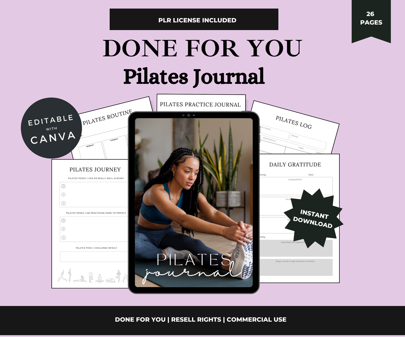 PLR Healthy Living Journal Bundle – Money from Abode