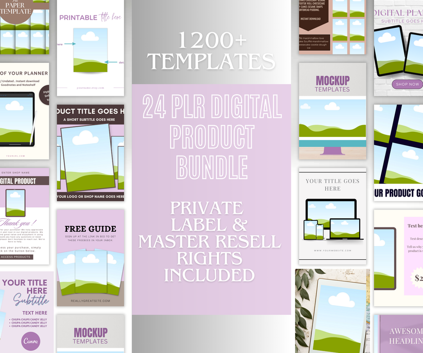 Canva Mockup Digital Product Bundle – Money from Abode